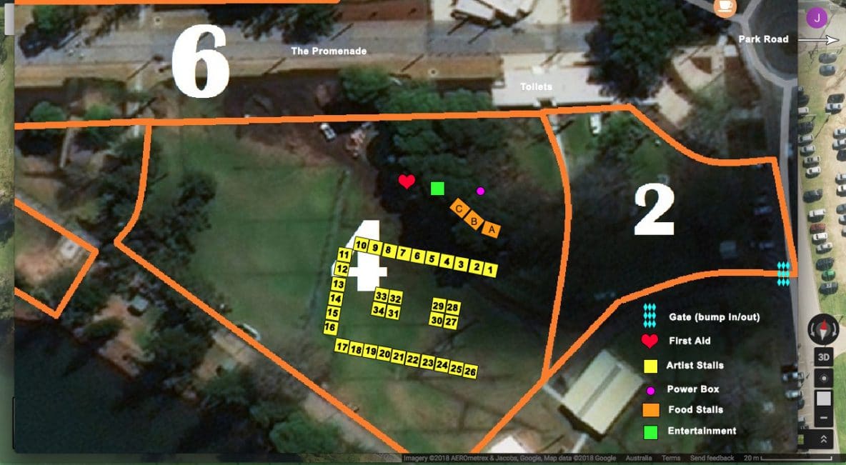 Speers Point Park site map 2021 – Hunter Arts Network